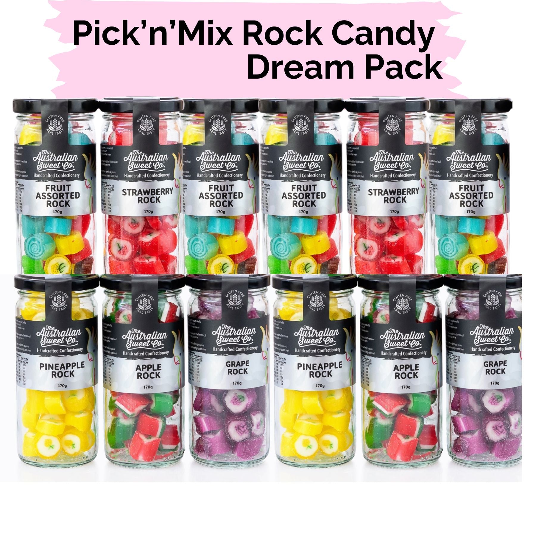 The Pick-’n-Mix 12+ Rock Candy Dream Pack (Chosen By You)