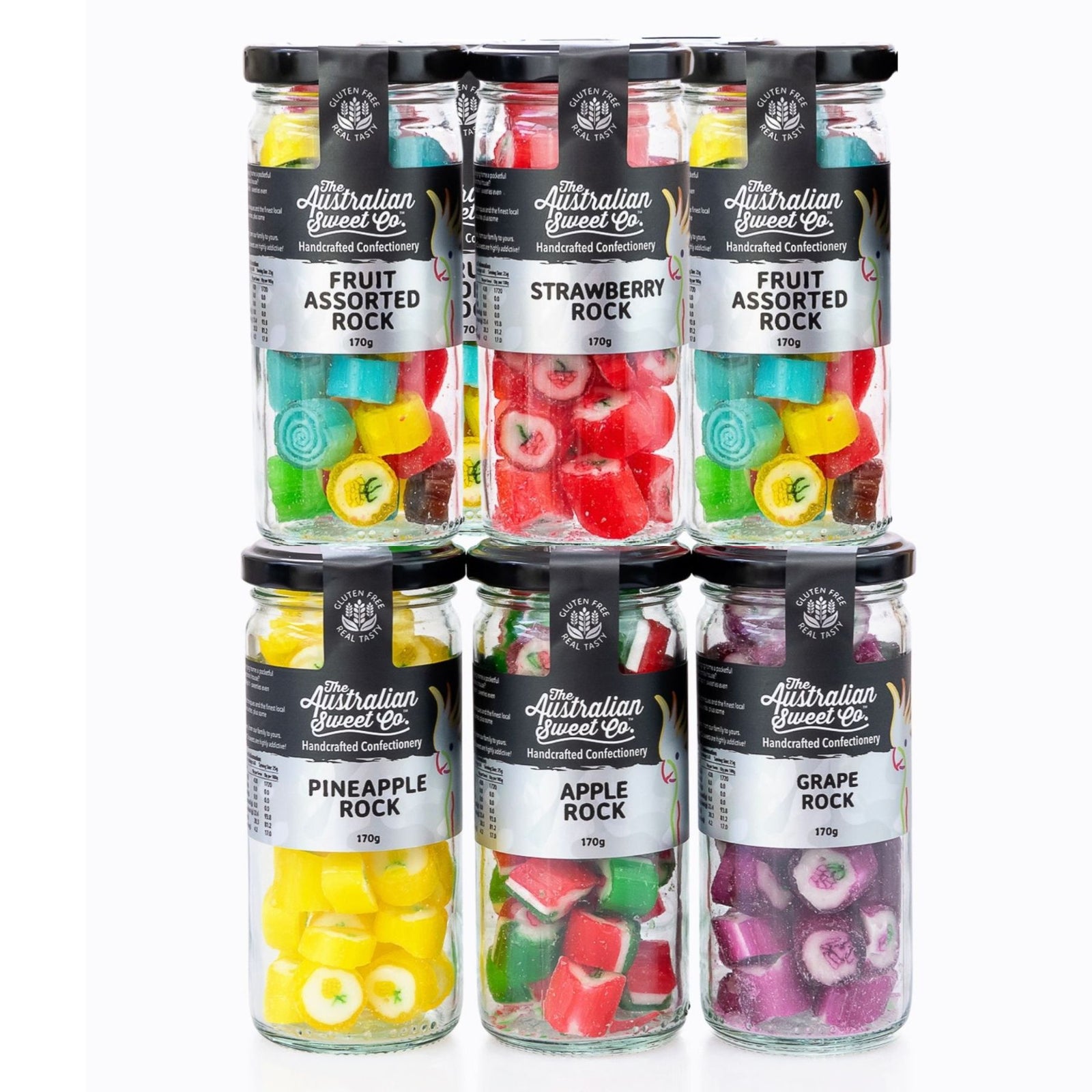 Aussie Sweet Pack of Fruity rock candies