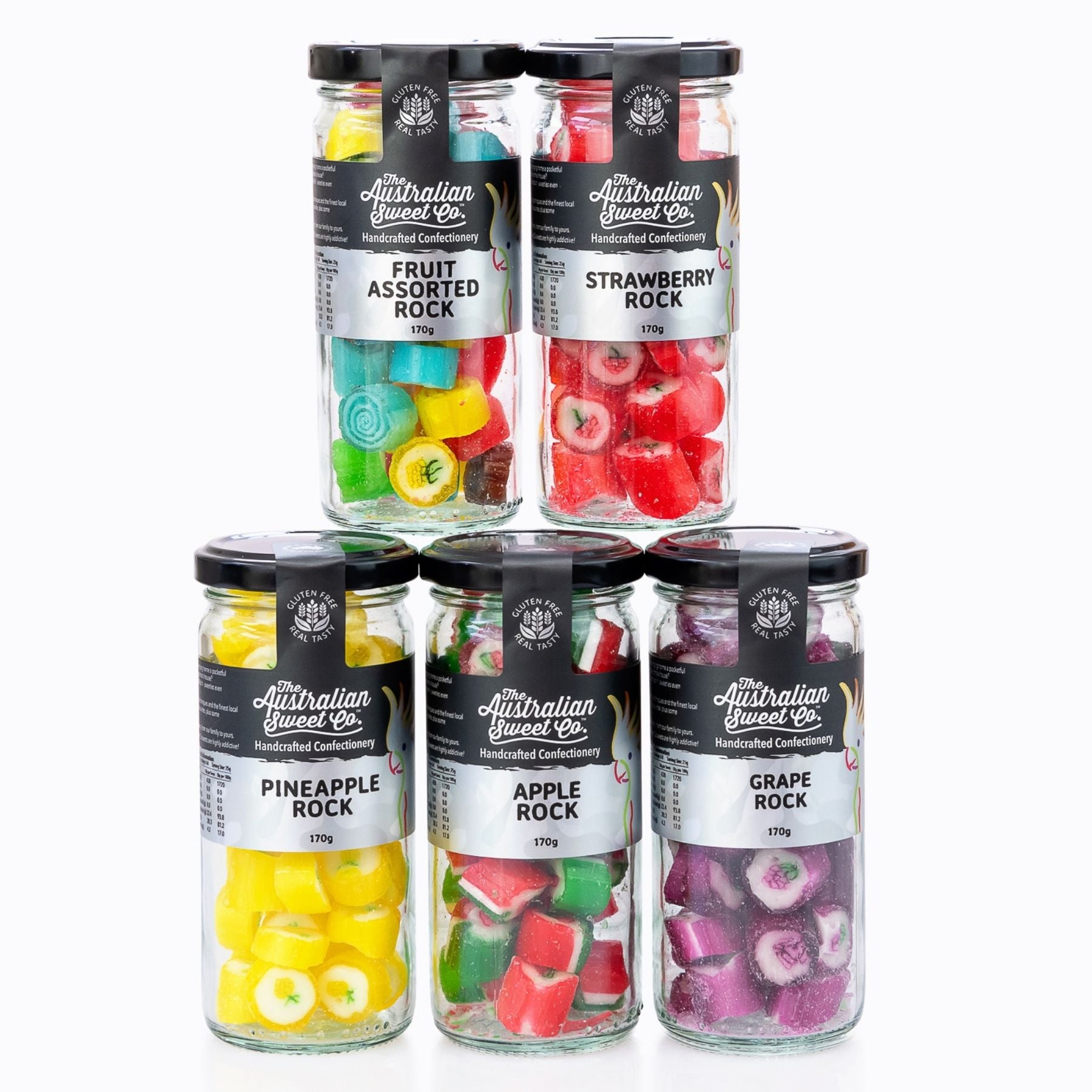 Aussie Sweet Pack of Fruity rock candies